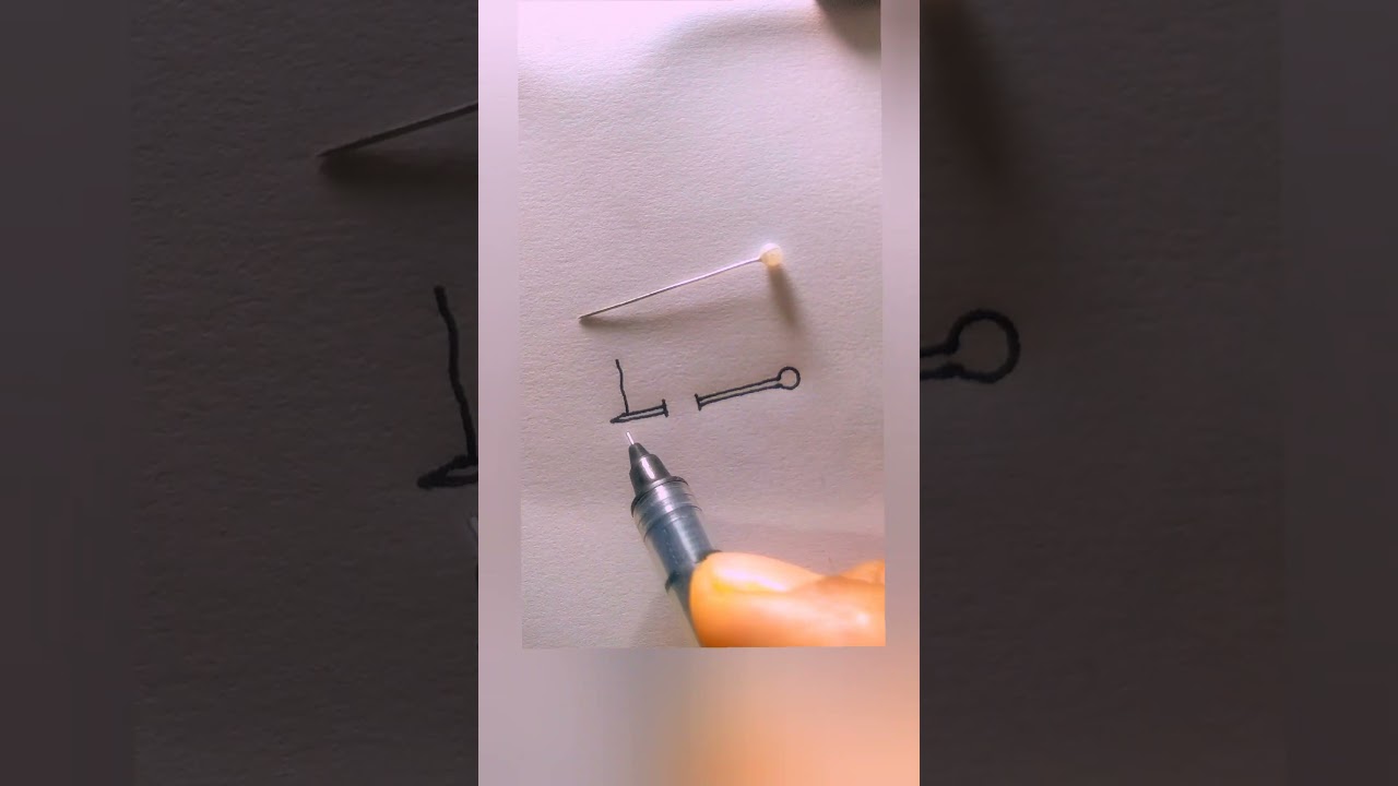 Draw a pin #drawing #art #shortvideo