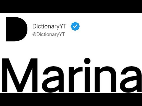 Marina Meaning in English