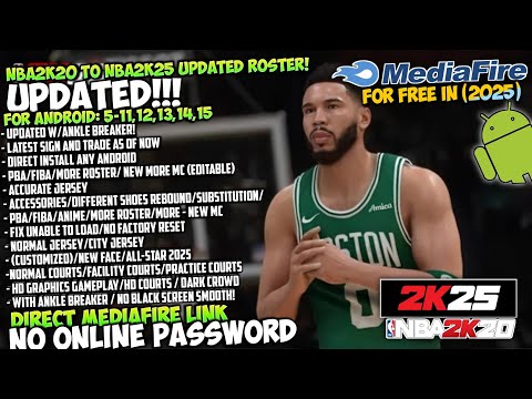 NBA 2K20 to NBA 2K25 for Android 🔥 New Roster Update! PBA/FIBA/Anime | HD Graphics  | No Lag