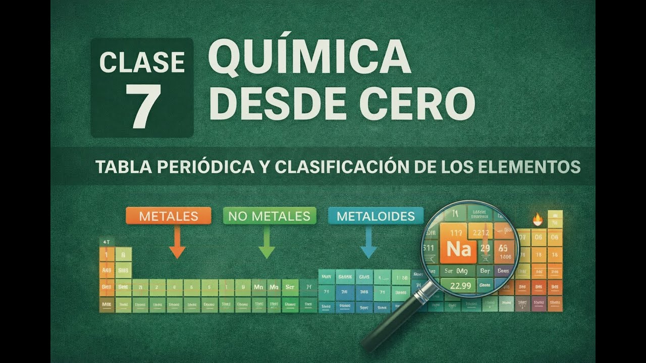 Química desde Cero 🧪 | Clase 7 – Tabla Periódica y Clasificación de los Elementos