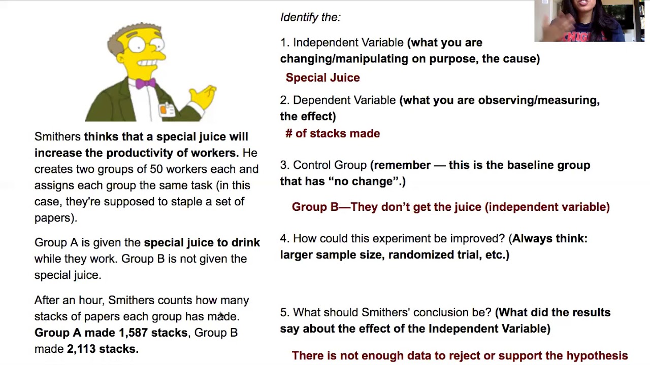 Simpsons Scientific Method Problem