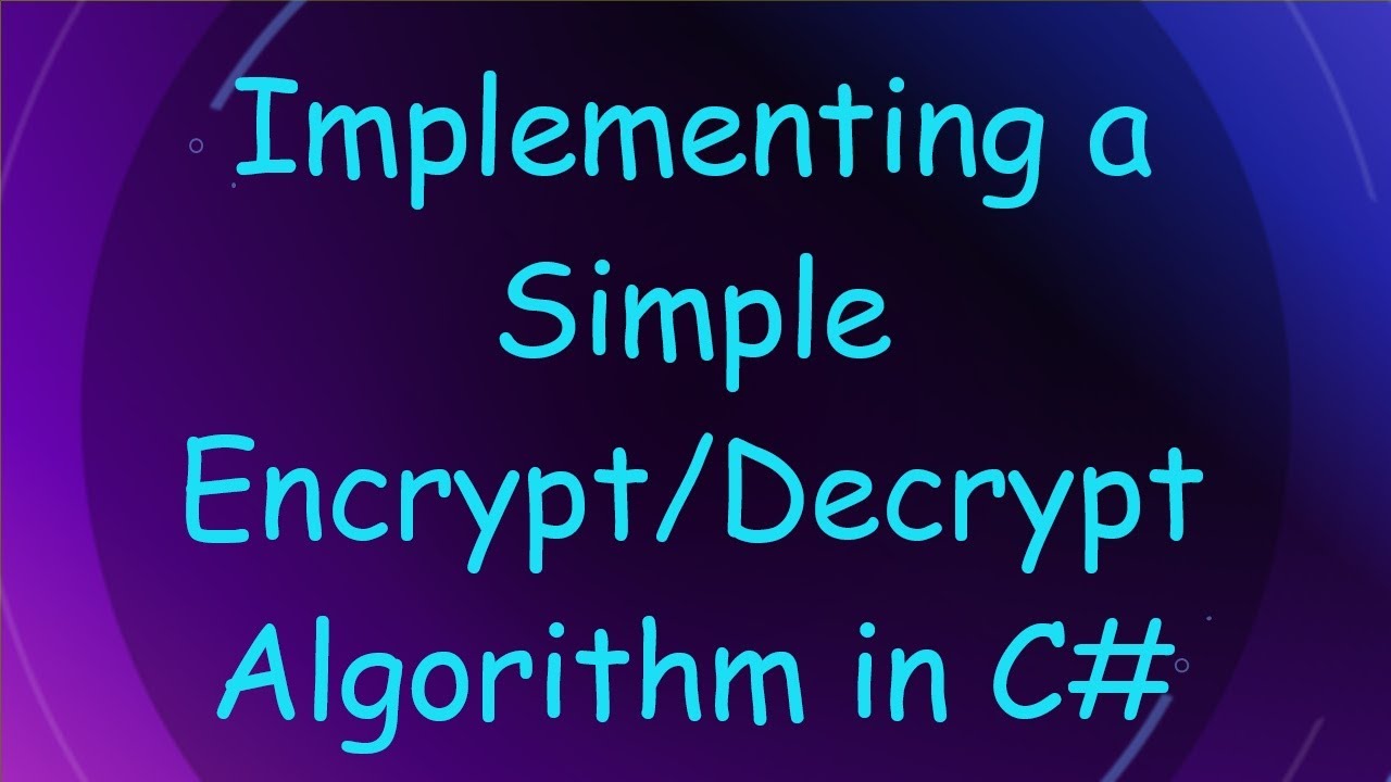 Implementing a Simple Encrypt/Decrypt Algorithm in C-