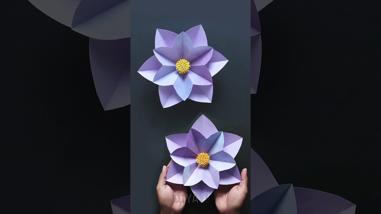 DIY Decorative Paper Flowers #paperflower #papercraft #diy