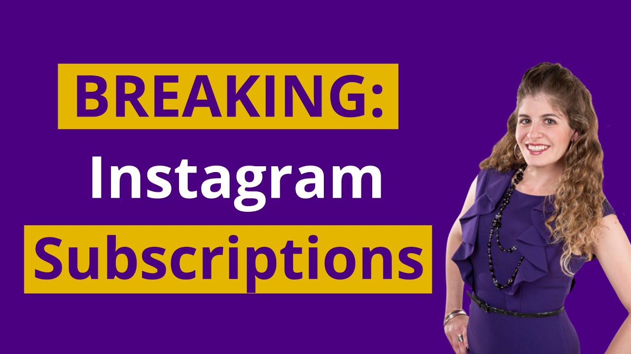 BREAKING NEWS: Instagram Adds Subscriptions For Creators #Instagram #Visibility #Monetization