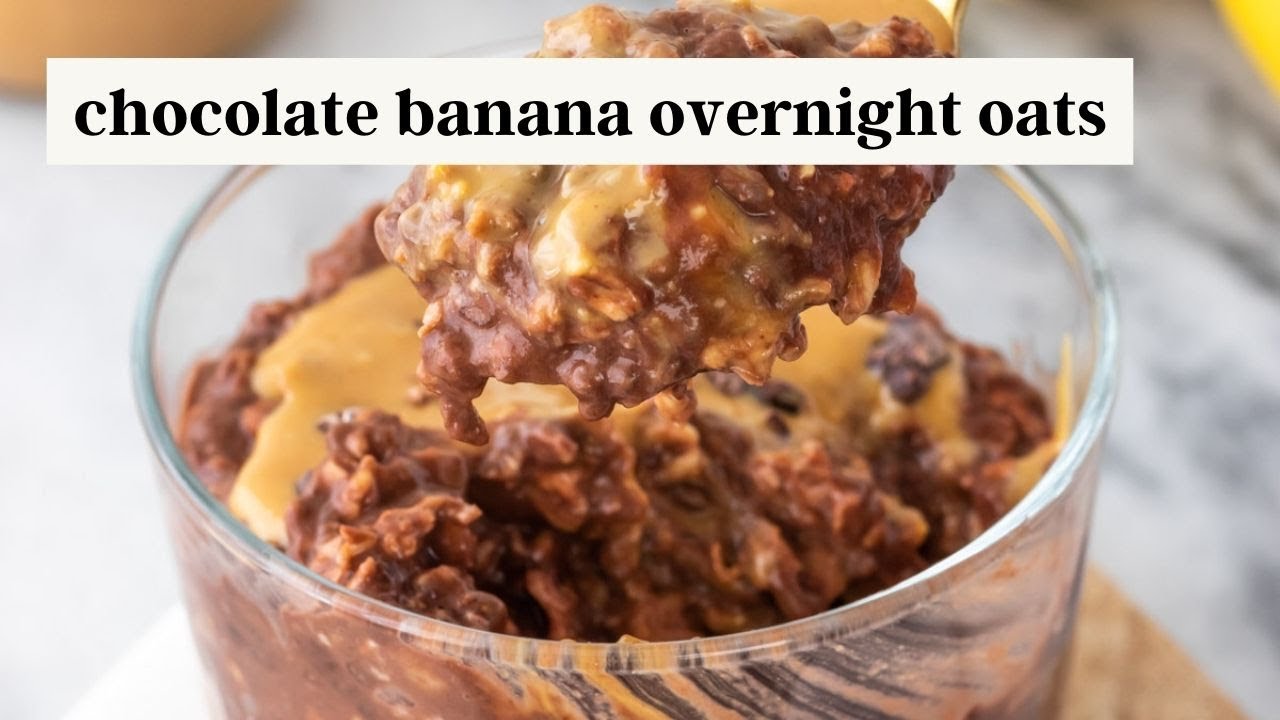 Chocolate Banana Overnight Oats - Healthy, Easy & Delicious!