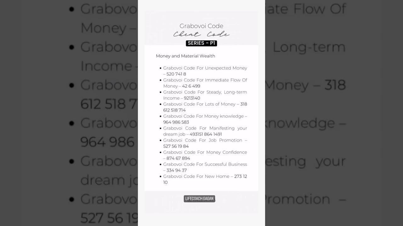 How to use GRABOVOI CODES ! Read description #lawofattraction  #grabovoinumbers  #switchwords