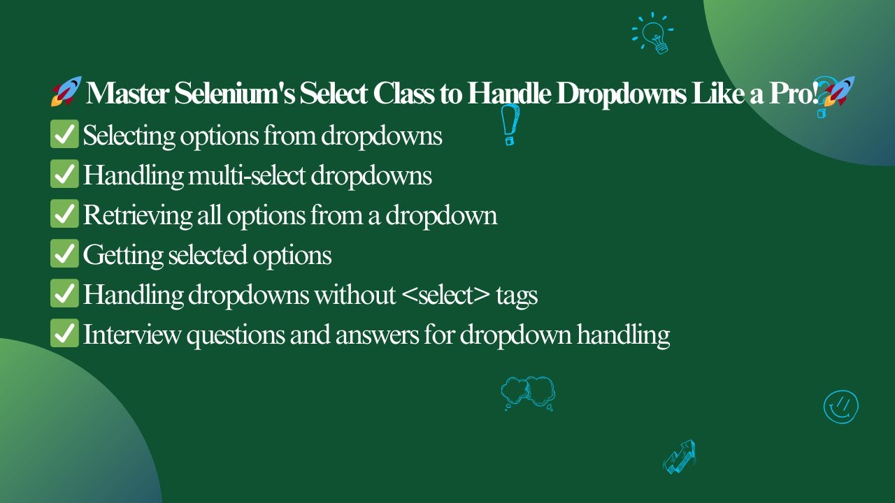 Mastering Selenium Select Class | Handling Dropdowns in Selenium WebDriver