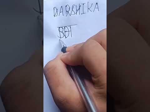 Darshika name logo design #shorts