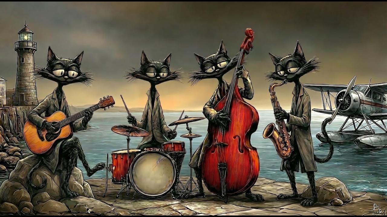 Wings to the Next Town, Just Bass — Calm Morning Coast Jazz