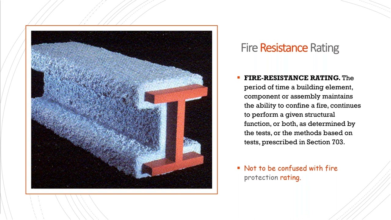 Fire Resistance Rated Assemblies - Part I
