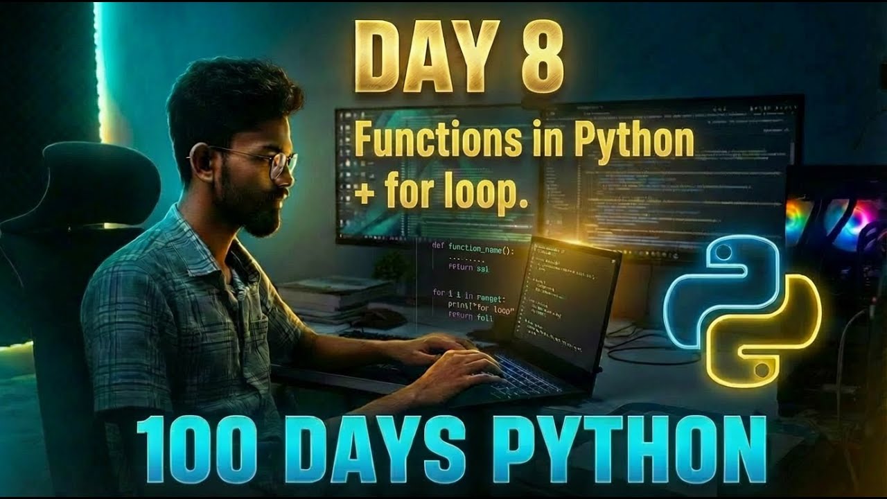 Day 8 – 100 Days of Python Challenge | Starting My Coding Journey #Python #100DaysOfCode