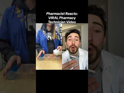 BUT technicians do WAY more than this #pharmacy #pharmacytechnician #pharmacist #doctorreacts