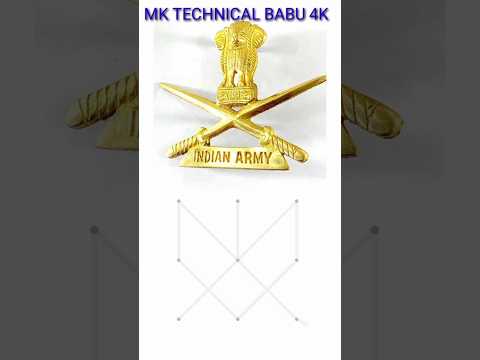 Indian army logo Ka #viral #steel #pattern