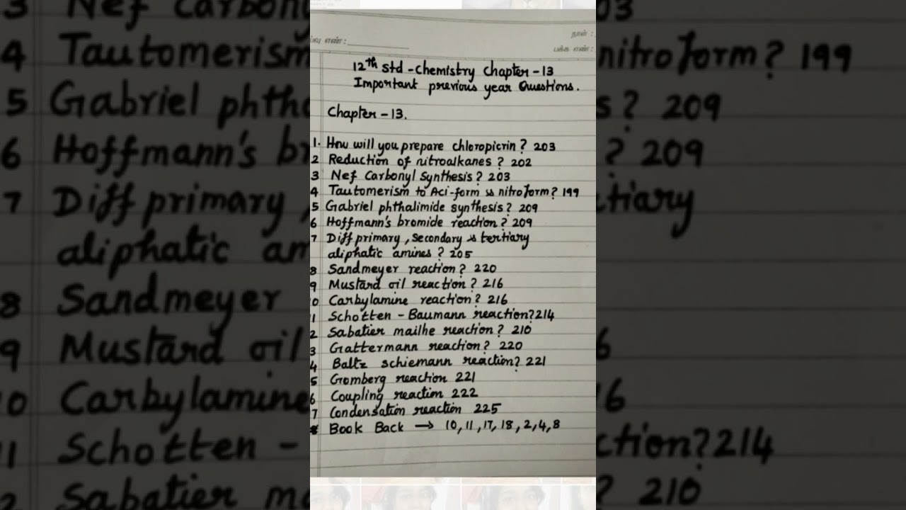 12th chemistry important previous year question chapter 13