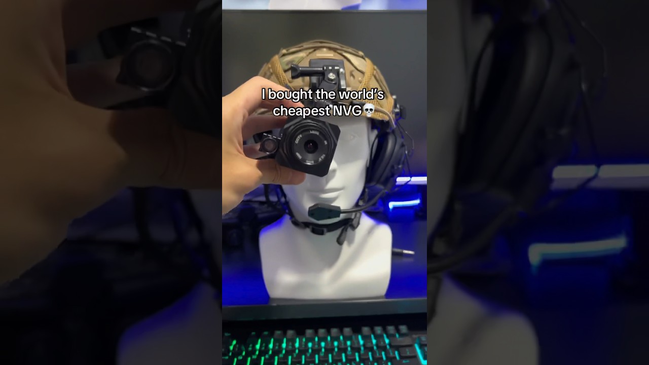 This is probably the best digital night vision goggles🤯 #nightvisiongoggles