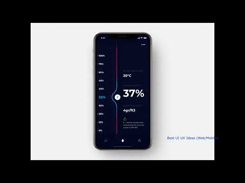 Mobile-UI-UX-and-Animation-Design IOT Humidistat Best #UI #UX #Design #Ideas - Web and Mobile