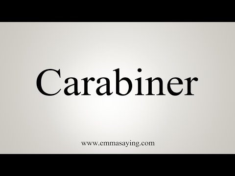 How To Say Carabiner