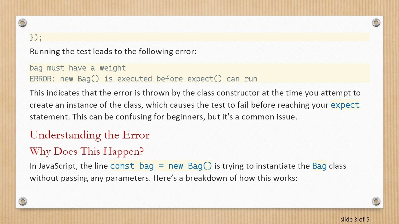 Fixing Syntax Errors in Your JavaScript Tests