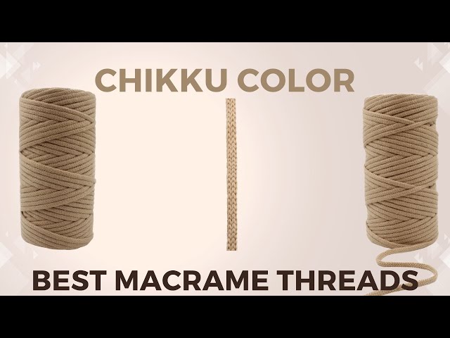 Embroidery Thread - BOBBINY Knitted Macrame Silky Polyester Cord Dori ...
