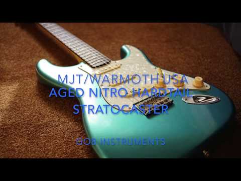 MJT Warmoth Fender Stratocaster Aged Ice Blue Metallic Nitro | Reverb