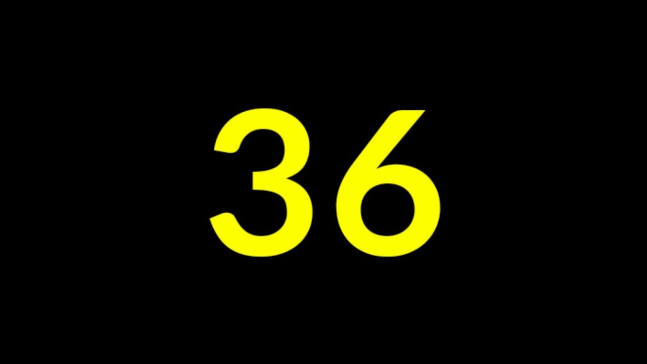36 Seconds Countdown Timer With Sound Effect