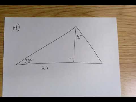 Area of a Triangle with Right Triangle Trig (SIN-COS-TAN)