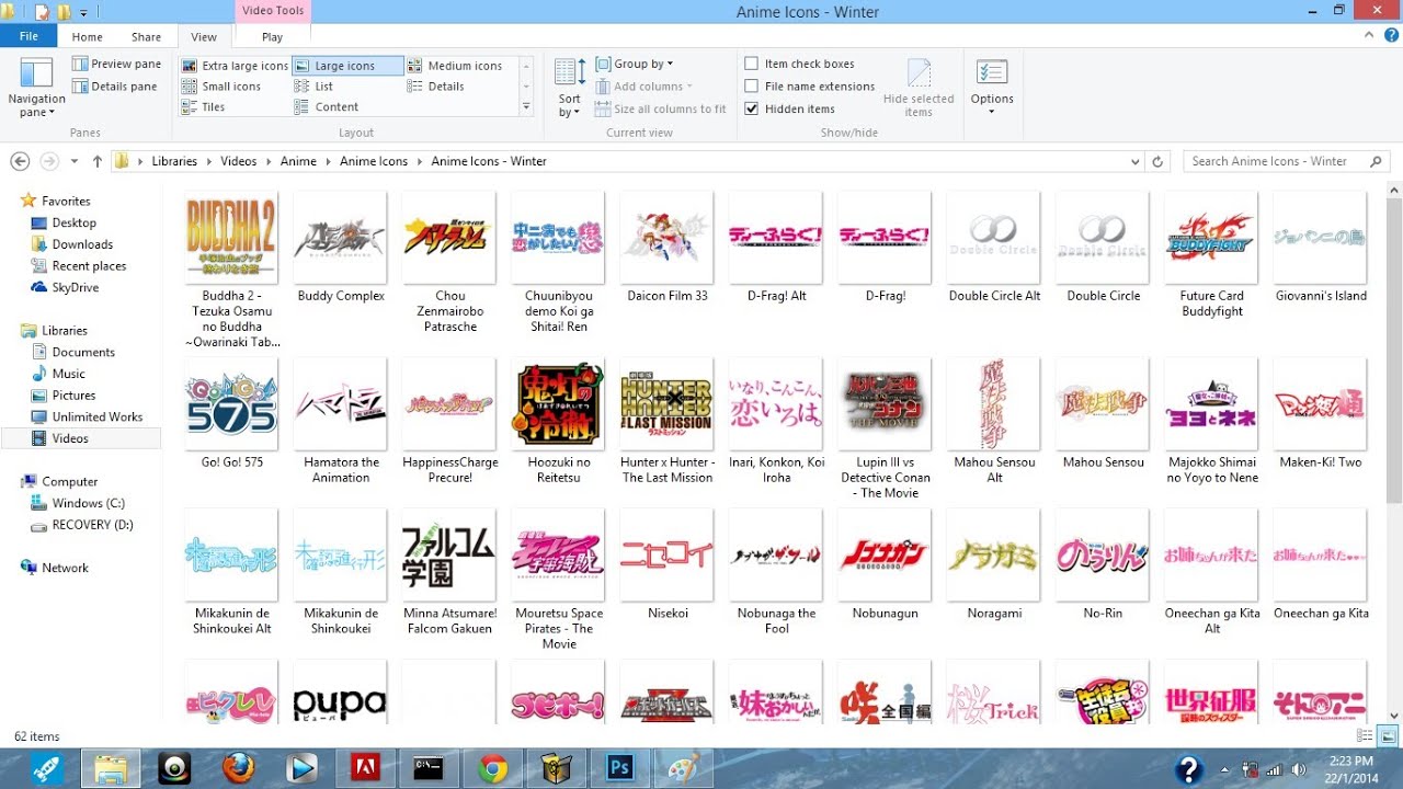 Anime Icons For Your Folder!