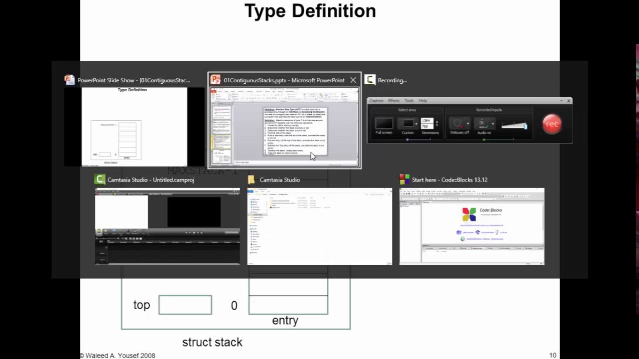 Stack array based implementation part -1