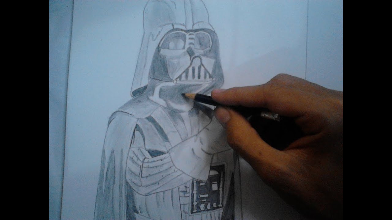 Como DIbujar a Darth Vader a lapiz