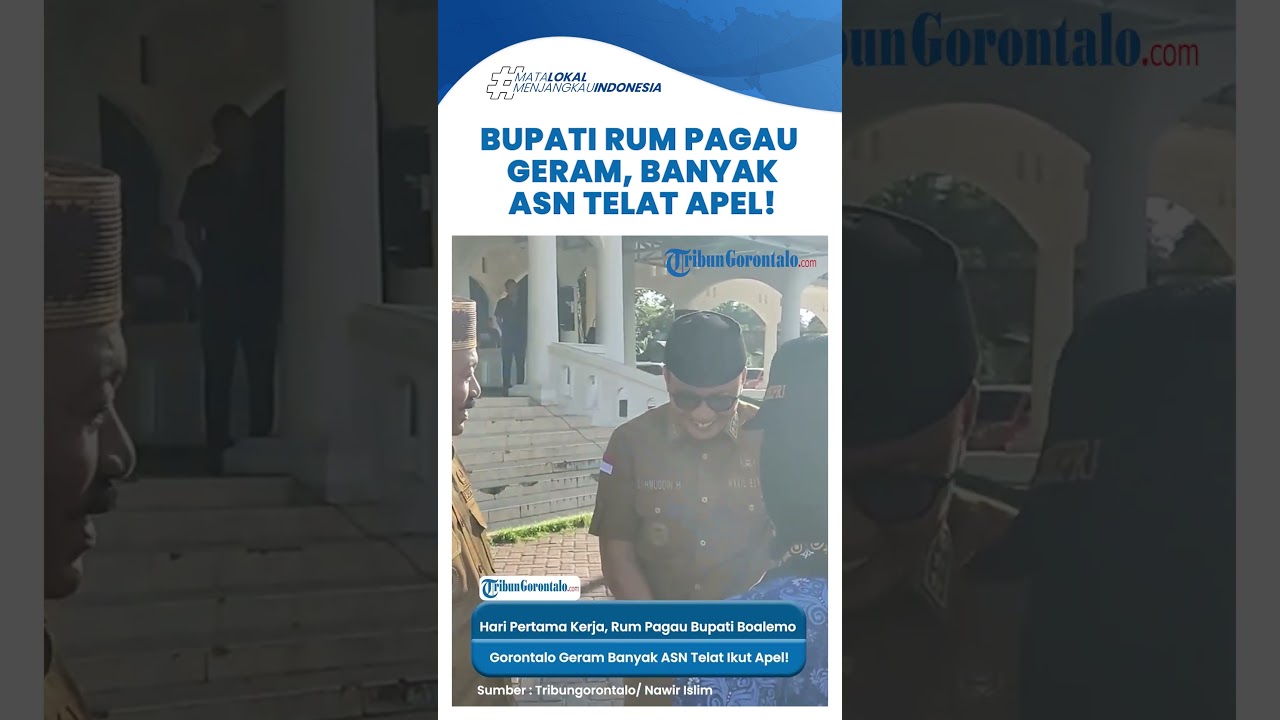 Hari Pertama Kerja, Rum Pagau Bupati Boalemo Gorontalo Geram Banyak ASN Telat Ikut Apel