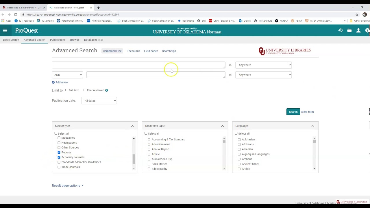 Using Online Library Collections to Research a Topic
