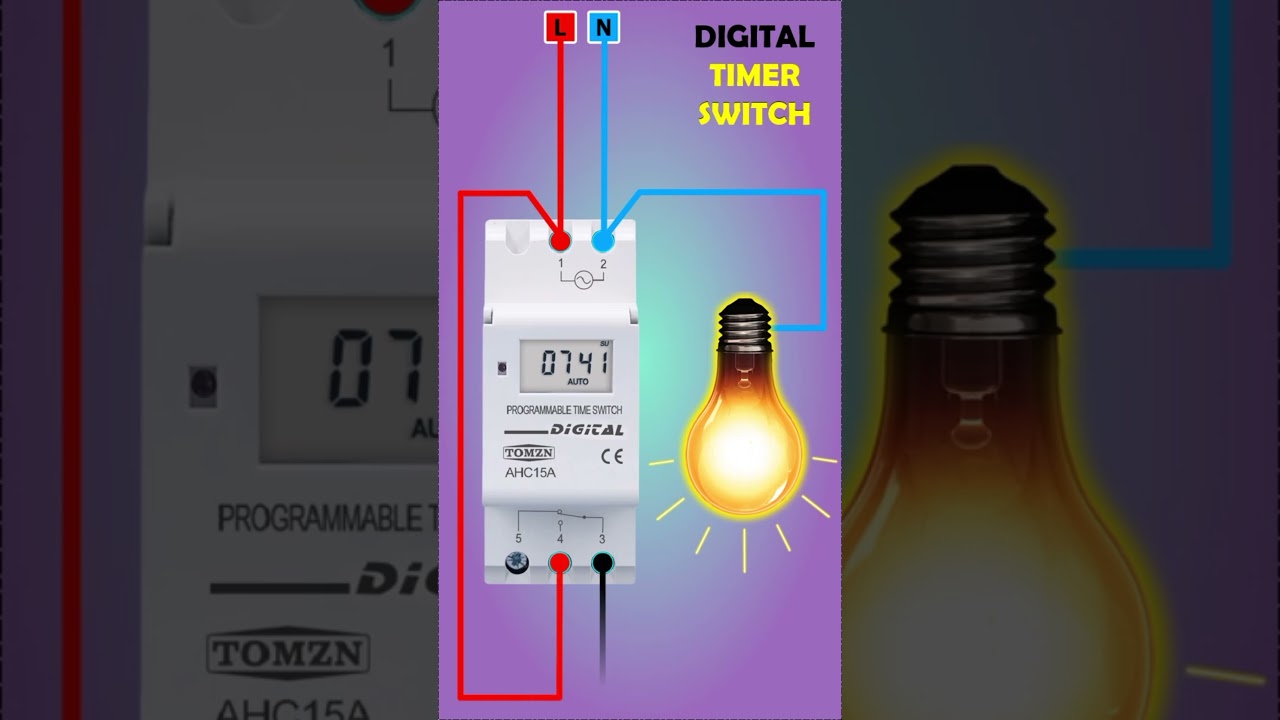 Digital Timer Switch for Lights  #electrical #timerswitch