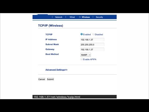 Brother wifi printer DCPL 2541/2540 static ip address and page counter change setting ip addres