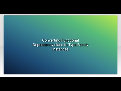 Converting Functional Dependency class to Type Family instances