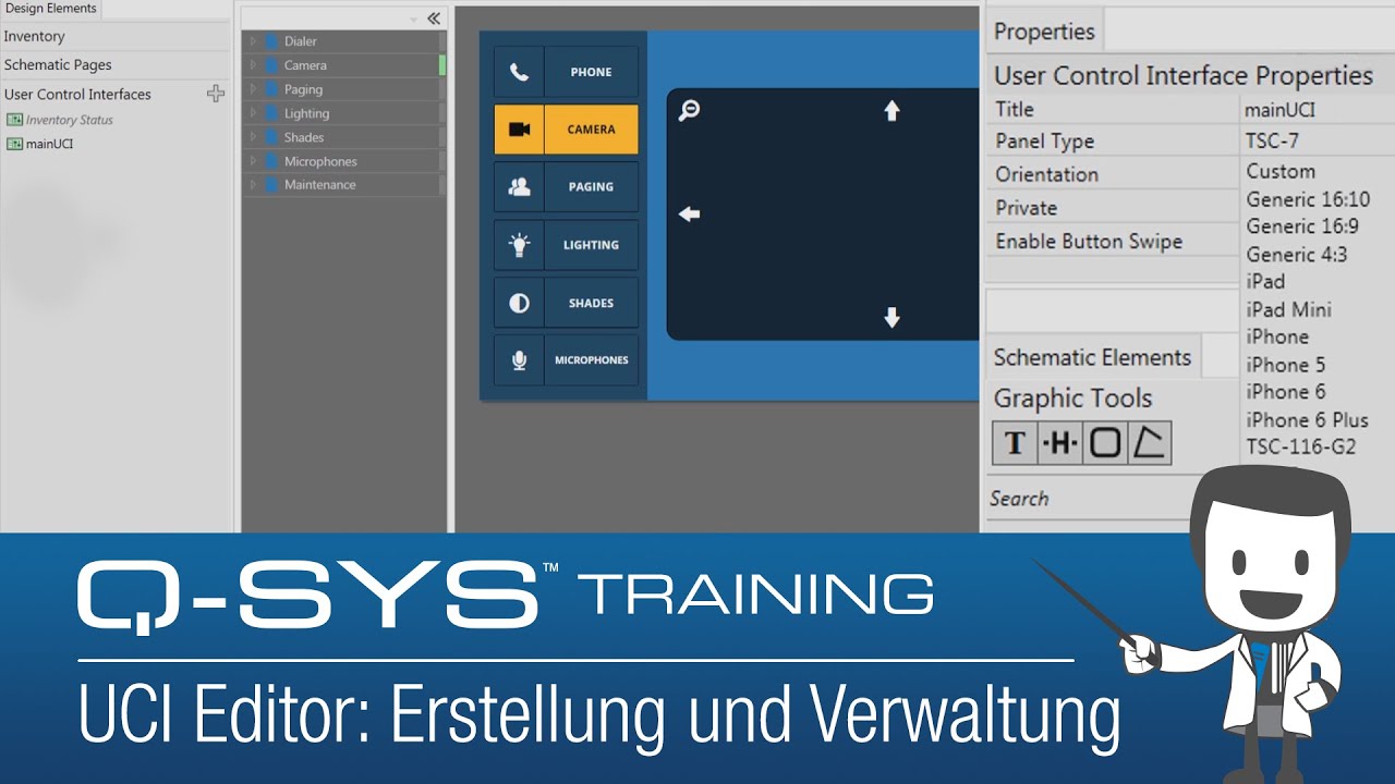Q-SYS Level One Training  |  UCI Creation and Management (DE)