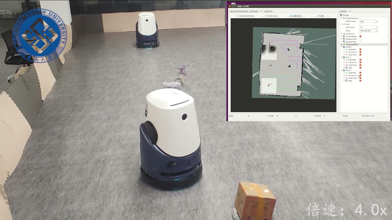 multi-robot cooperative mapping and coverage planning system
