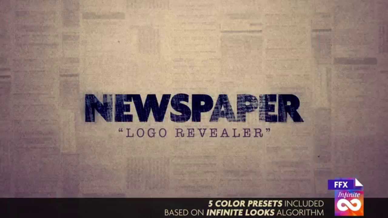 Newspaper Logo Reveal