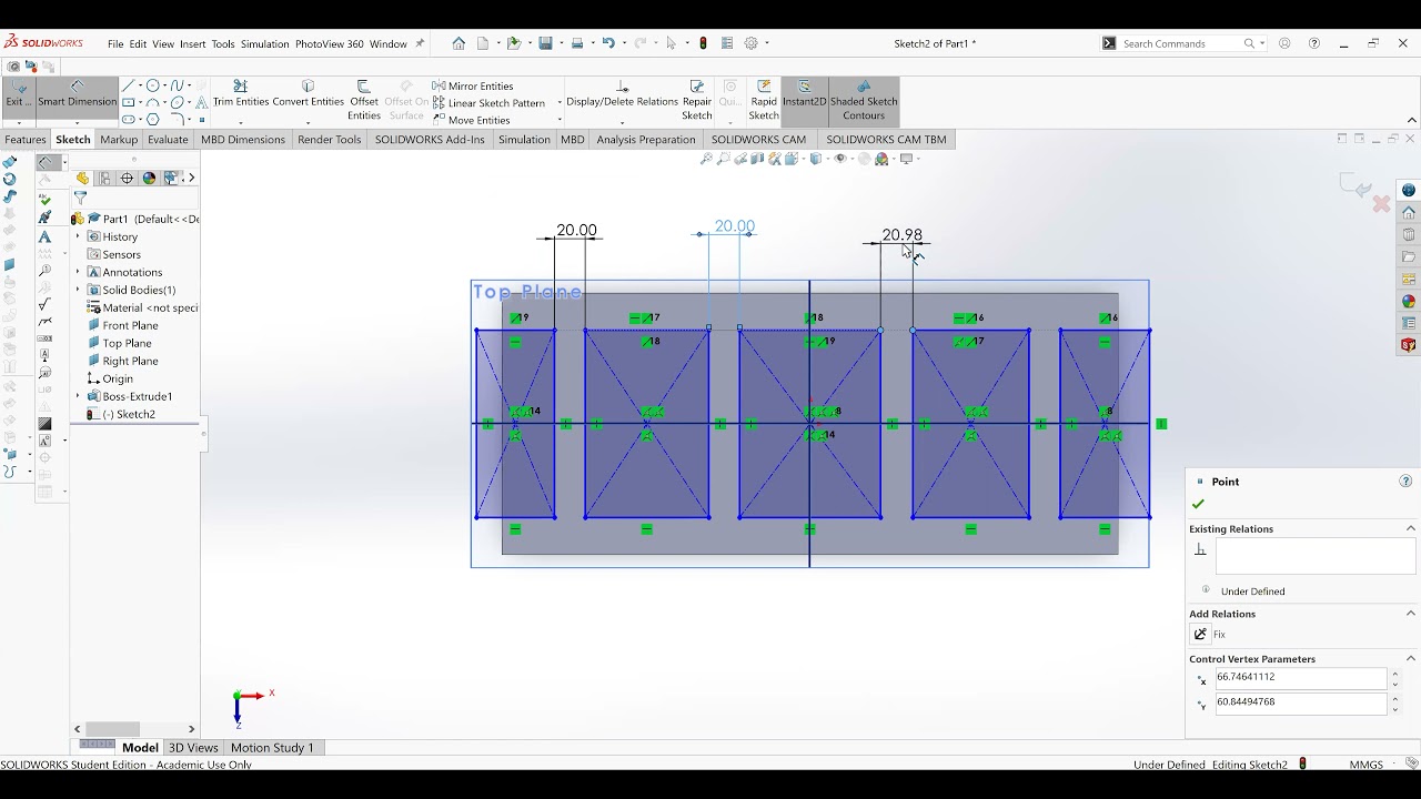 Solidworks Tutorial for beginners- extrusion exercise 1 solution (modeling a block)