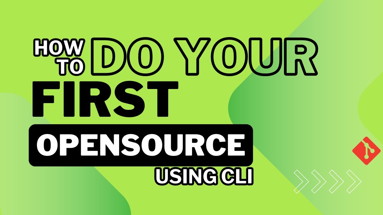 How to create your first opensource commit via CLI