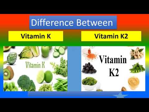 Difference Between Vitamin K and Vitamin K2