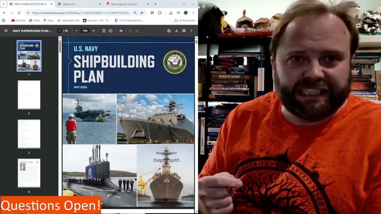 US Navy Ship Building Plan 2026... a Live look at what is being planned...