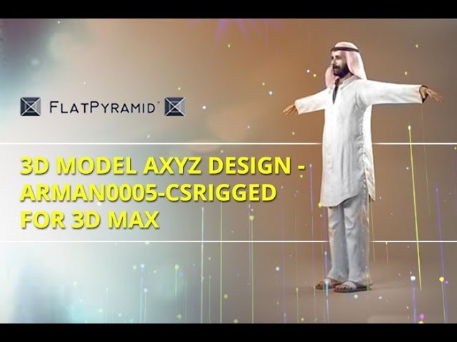 aXYZ design - ARMan0005-CSRigged for 3D Max 3D Model - FlatPyramid