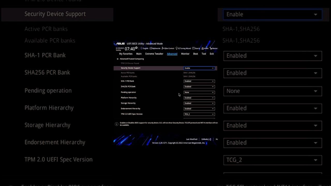 How to Check if TPM is Enabled on ASUS Motherboards #shorts #asus #tpm