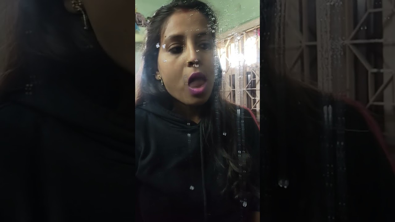 spiting chalenge video on mirror