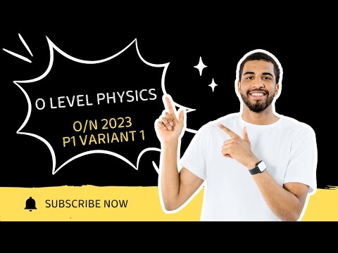 O level & IGCSE Physics 5054 O/N 2023 P1 Variant 1 Complete Solution