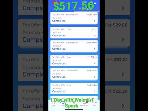 $517.36 In One Day (Walmart Spark Driver)