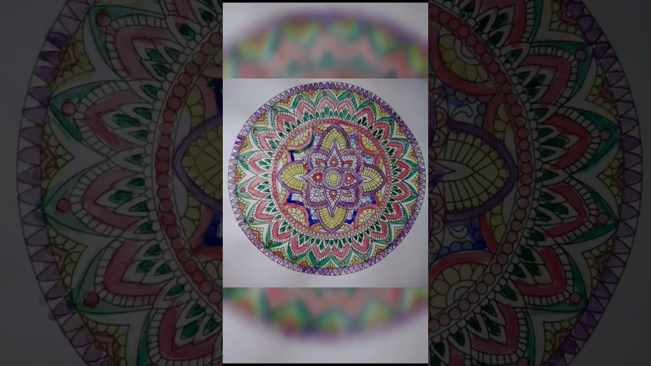 “Chaos outside, symmetry inside 🌀” #life #arttherapy #motivation #peace