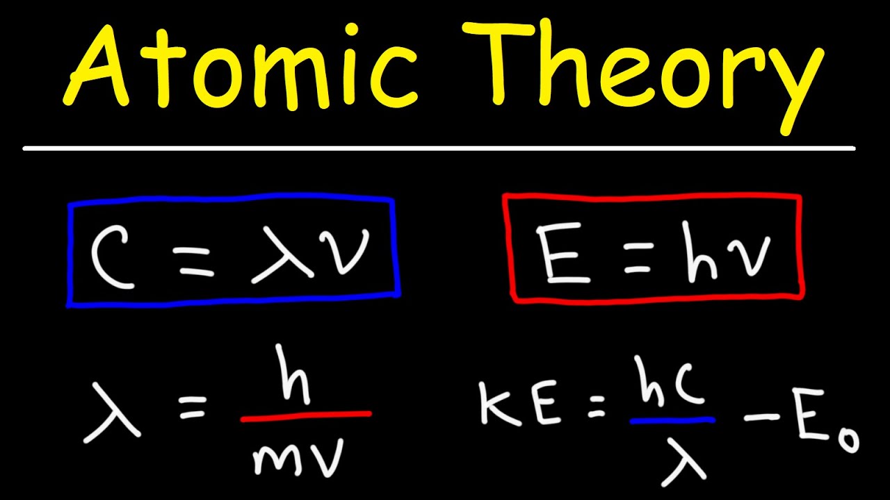 Atomic Theory Study Guide Review - Formulas