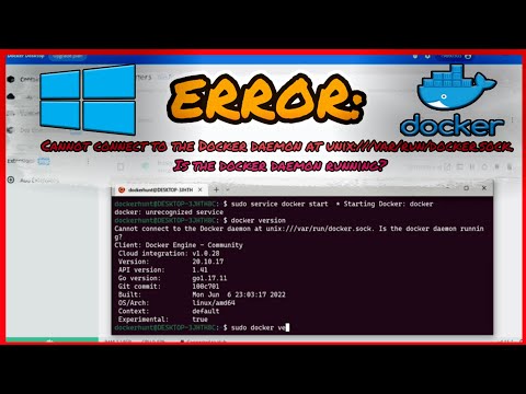 Cannot connect to the Docker daemon at unix:///var/run/docker.sock in windows 10