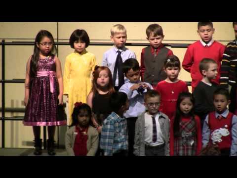 Mai First Grade Song (2012) Christmas Program - St Mary Magdalen School, Everett, WA